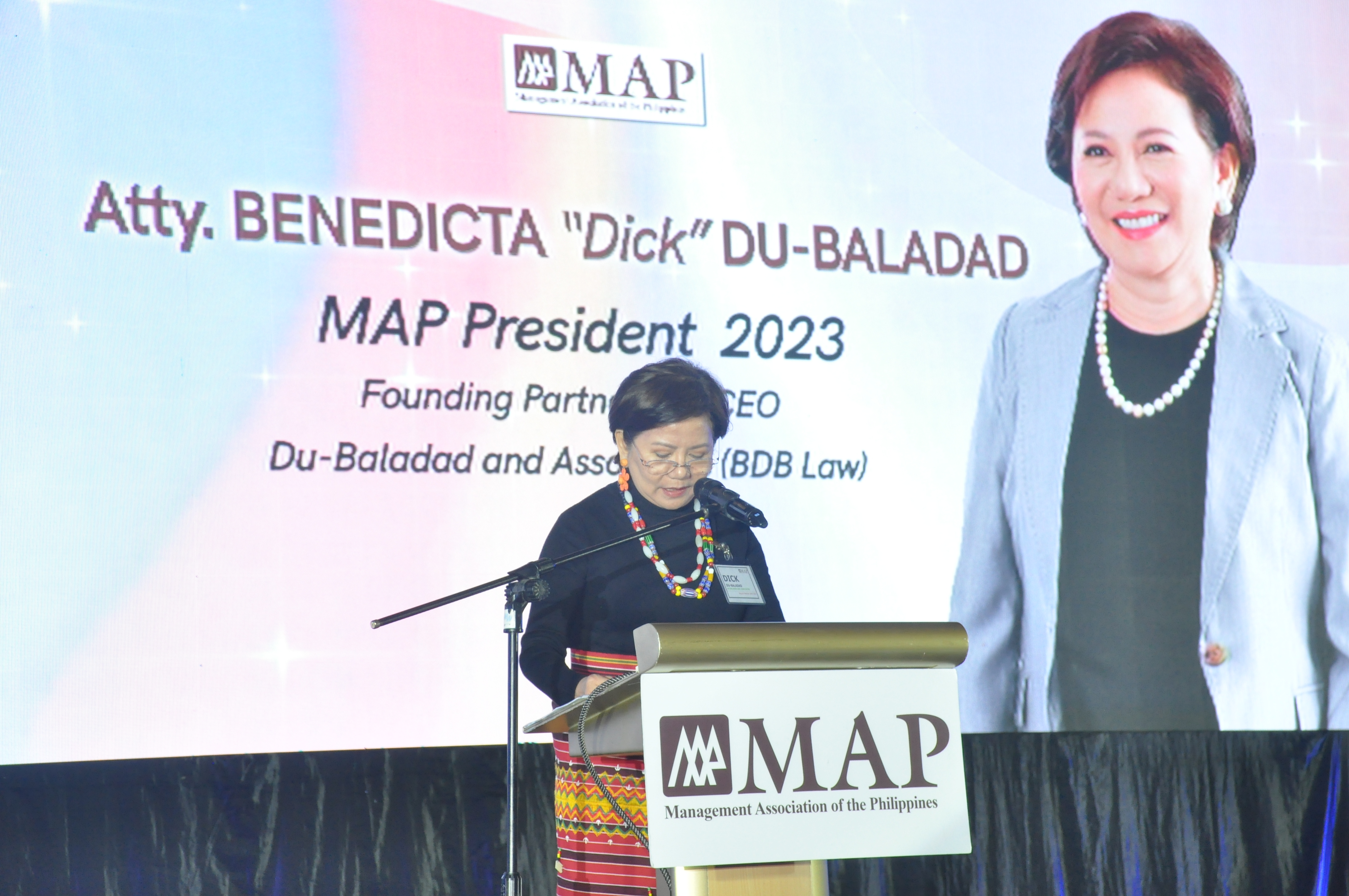 Benedicta Du-Baladad, BDB Law Founding Partner, Turns Over The MAP ...