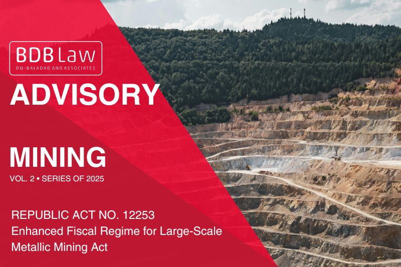 Enhanced Fiscal Regime for Large-Scale Metallic Mining Act (RA No. 12253)