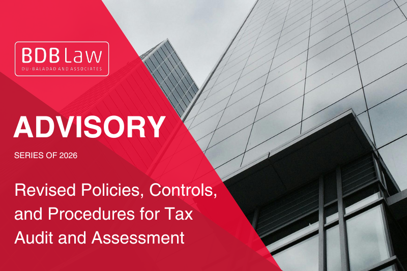 Advisory on Revised Policies, Controls, and Procedures for Tax Audit ...