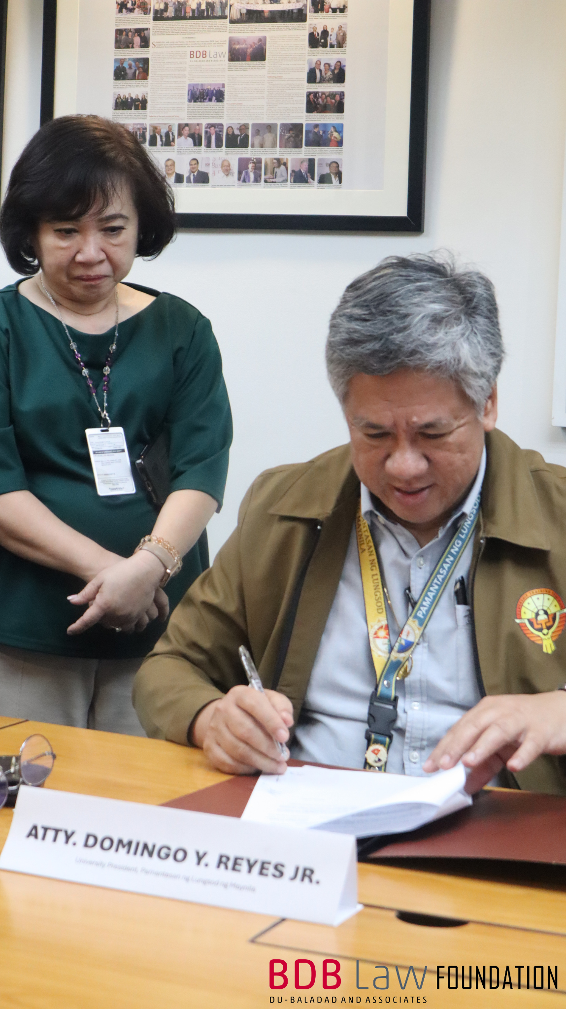 BDB Law Foundation and PLM MOA Signing